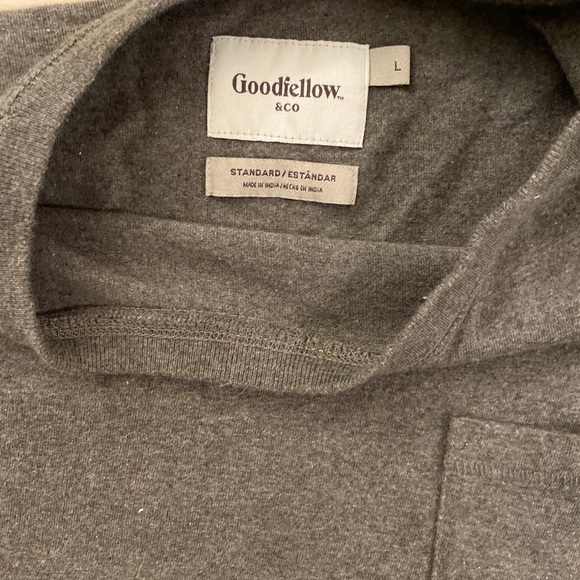 Goodfellow & Co | Shirts | Good Fellow Grey Long Sleeve Shirt Wpocket ...